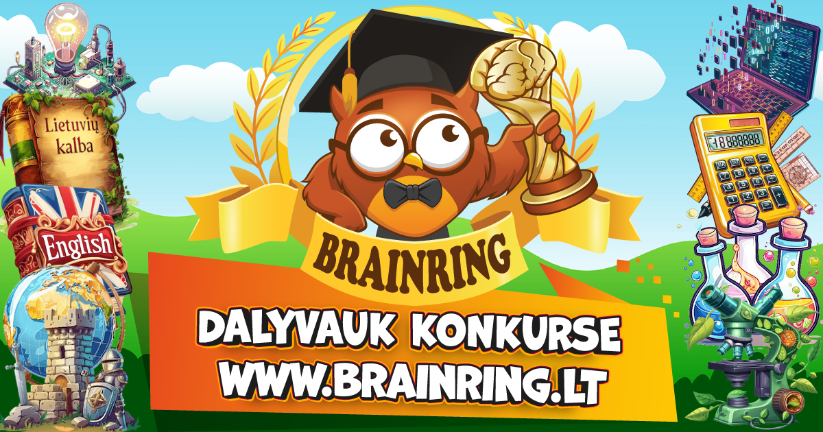 Biologijos, pasaulio pažinimo konkursas 1-12 klasių mokiniams | Brain Ring